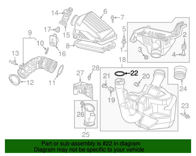 17256-RAA-A10 - Resonator Seal 2006-2007 Honda Accord | Honda Parts Online