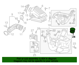 2003-2007 Honda Accord Connector Tube 17251-RAA-A00 | Honda Factory Parts
