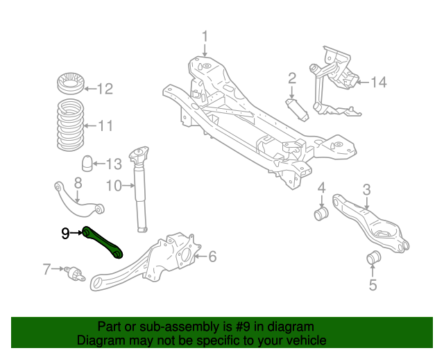 2004-2013 Volvo Track Bar 30683067 | TascaParts.com