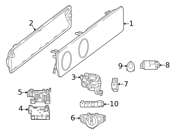213-905-66-08 - Switch 2017-2023 Mercedes-Benz | Mercedes-Benz USA Parts