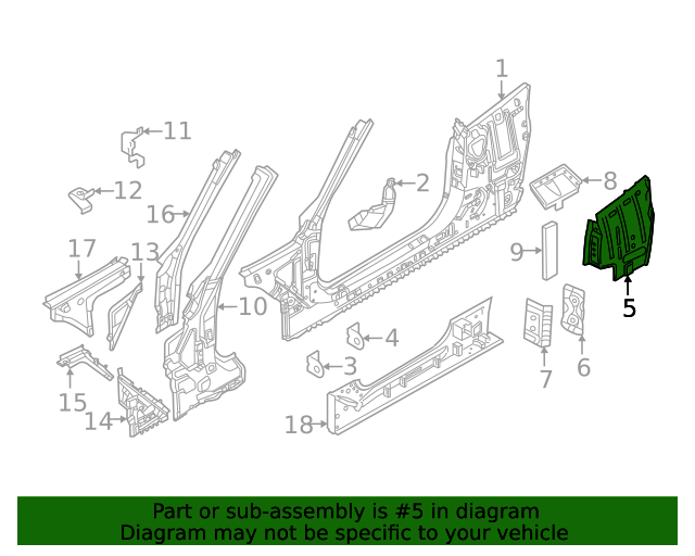 Genuine BMW 41-00-9-852-082 | Panel Reinforced | FREE Shipping on Most ...