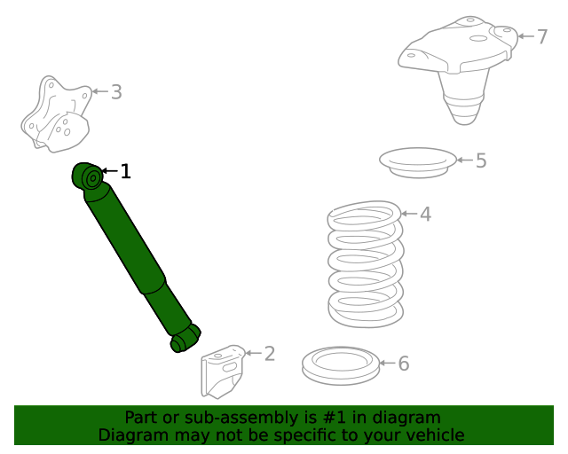 2020-2023 Toyota Highlander Shock Absorber 48531-0E360 | OEM Parts Online