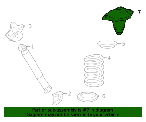 48048-0E030 - Coil Spring Damper - 2020-2023 Toyota Highlander | OEM ...