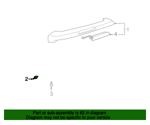 1999-2009 Toyota Spoiler Clip (Rear) 76879-10030 | Toyota Parts Center