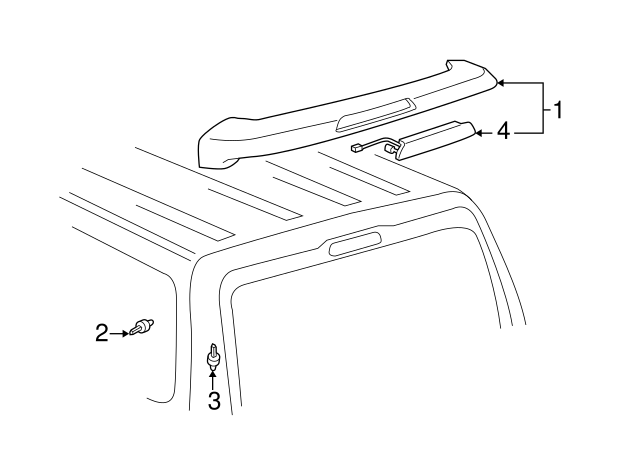 1999-2009 Toyota Spoiler Clip (Rear) 76879-10030 | Toyota Parts Center
