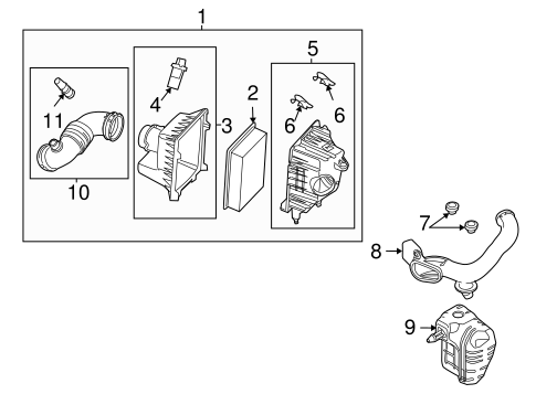 Air Intake for 2010 Ford Escape | Levittown Ford Parts