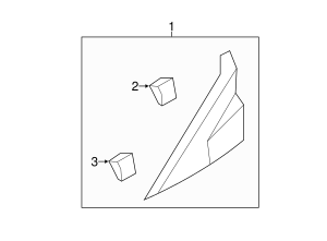 2012-2017 Hyundai Accent Corner Molding 86190-1R000 | OEM Parts Online