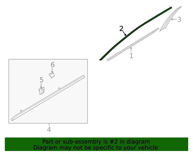 2021-2024 Genesis Molding Assembly Front Dr Frame Right-hand 82860 ...