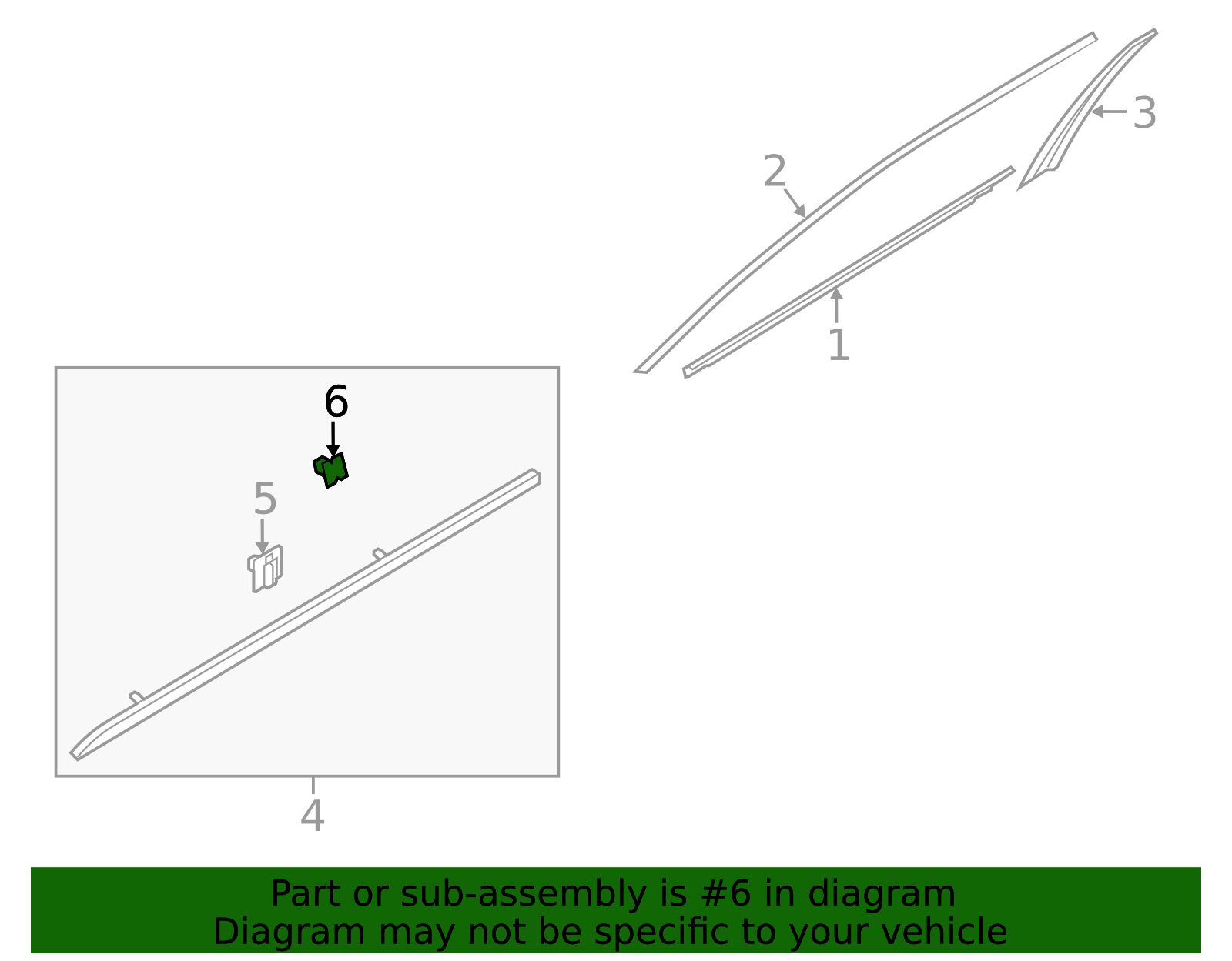Genuine Body Side Molding Retainer for 2021-2025 Genesis | Part# 87759 ...