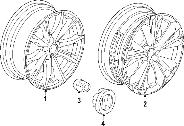 42700-3A0-C84 - Wheel, Alloy 2023-2024 Honda CR-V | Honda Parts Online