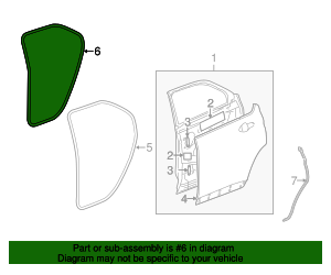2010-2017 Chevrolet Equinox Rear Side Door Weatherstrip 84258755 | GM ...