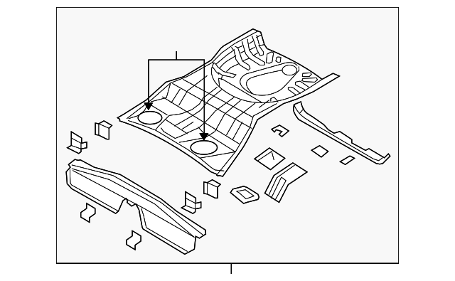 2007-2017 Mopar Rear Floor Pan 5183909AA | TascaParts.com