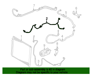 LR010888 - AC Hoses - 2010-2012 Land Rover Range Rover | Land Rover ...