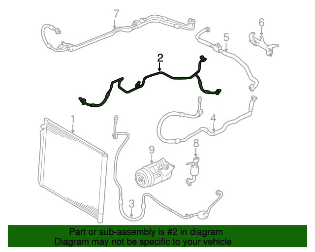 Genuine OEM Discharge Hose Part# LR010887 Fits 2010-2012 Land Rover ...