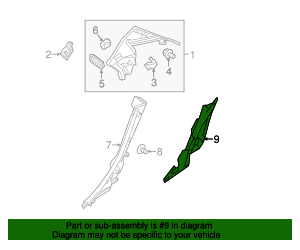 2014-2019 Mercedes-Benz Quarter Panel Insulator 176-682-35-00 ...