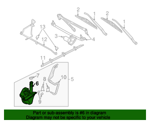 EC01-67-481A - Washer Reservoir 2001-2006 Mazda Tribute ...