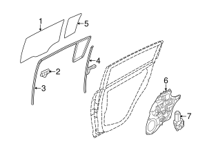 2011-2016 Kia Sportage Window Regulator 83481-3W000 | OEM Parts Online