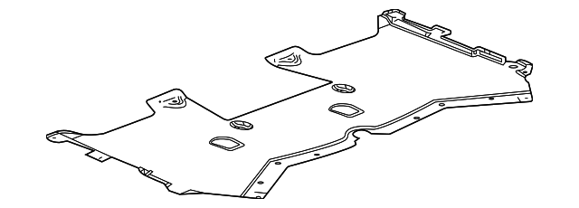2020-2023 Chevrolet Corvette Underbody Rear Air Deflector 85518981 ...