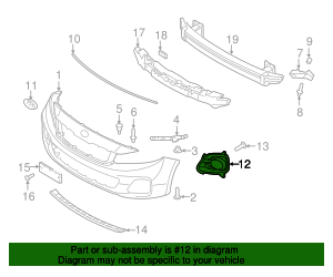 2017-2018 Kia Forte5 Fog Lamp Bezel 86563 B0500 | OEM Parts Online