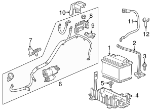 2012-2020 Chevrolet Sonic Battery Negative Cable 42721828 ...