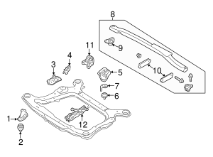 8666205 - Torque Rod Bracket - 1999-2011 Volvo | Volvo OEM Parts Direct