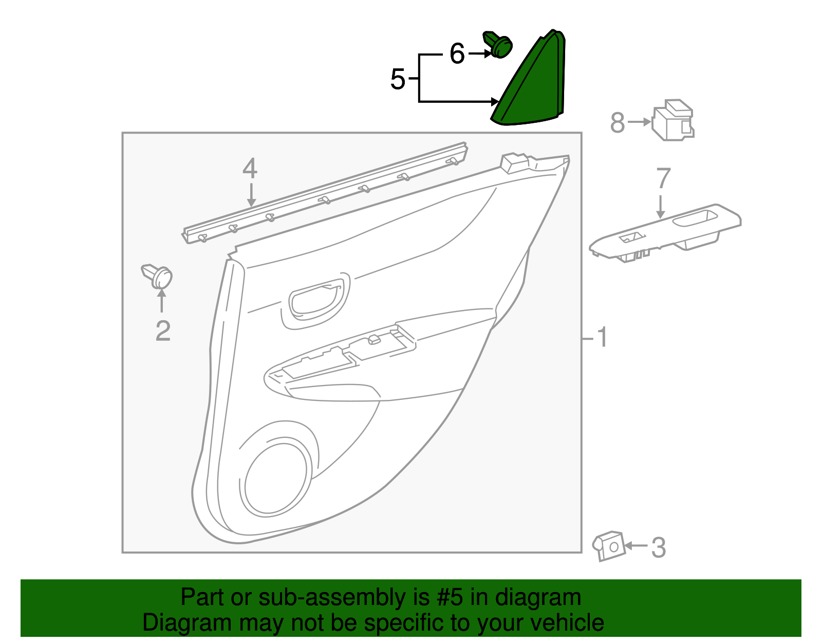67673-0D030-C0 - Corner Trim - 2014-2018 Toyota Yaris | Nucar Toyota Parts