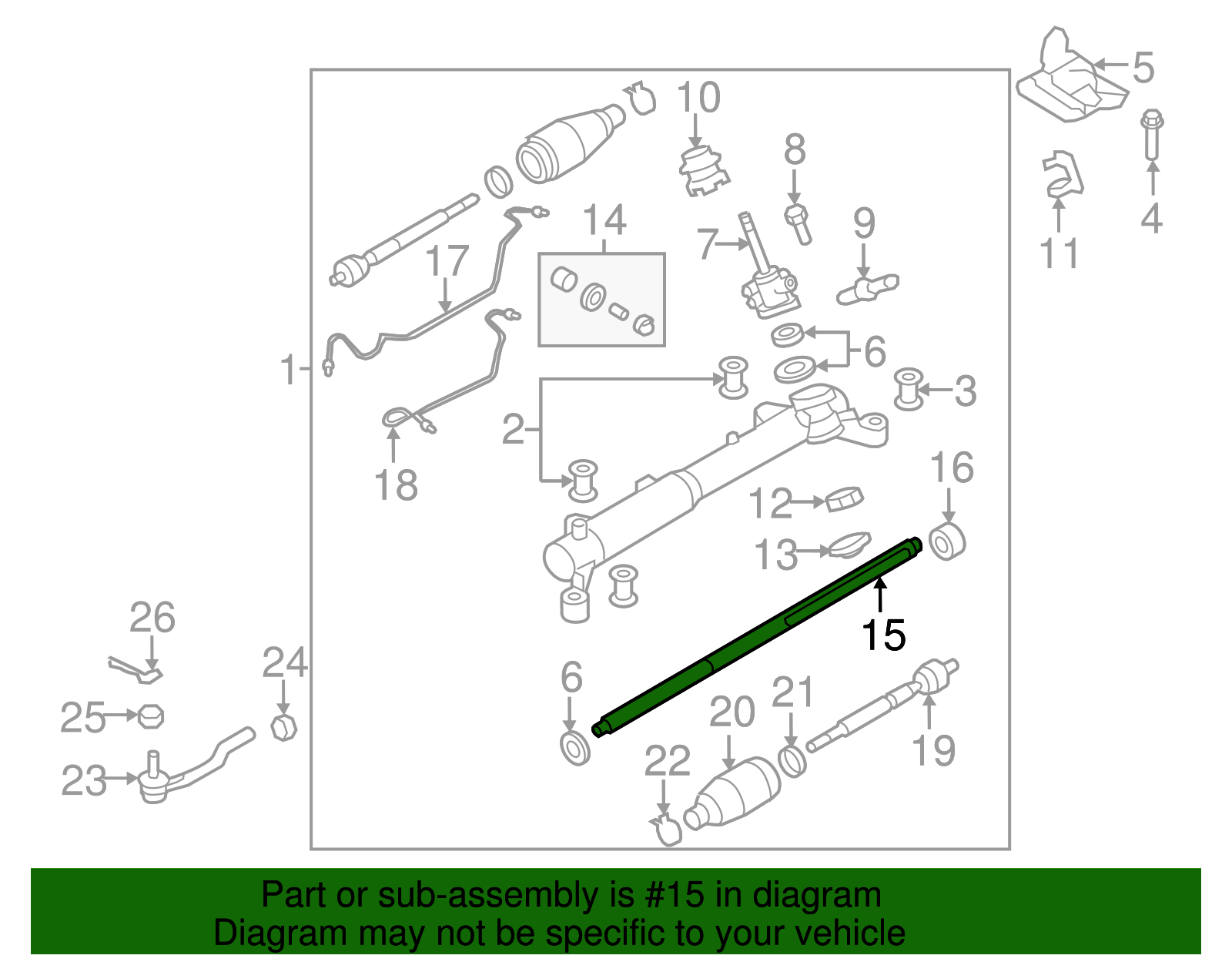 2007-2012 Mazda CX-7 Rack EG21-32-119 | Retail Performance Auto Parts