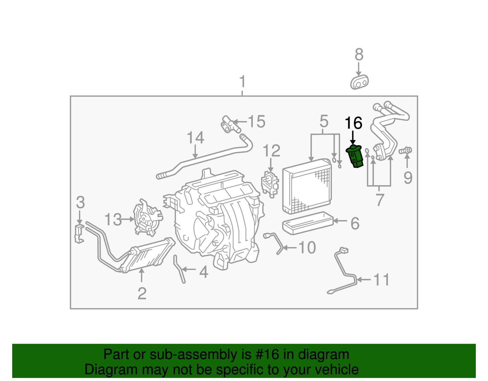 1998-2008 Toyota Expansion Valve 88515-07040 | Toyota Parts Center