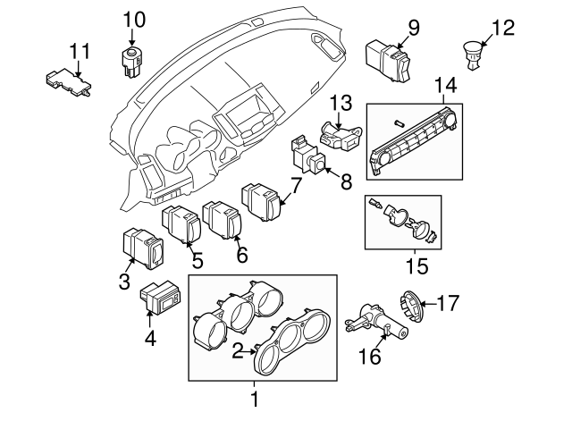 D8700-CB01A - Ignition Lock Cylinder 2007-2008 Nissan Maxima | Nissan ...