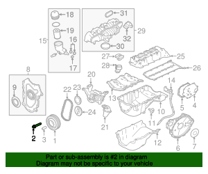 2017-2023 Jaguar Damper Pulley Bolt JDE39146 | OEM Euro Parts