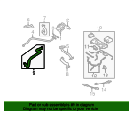 2006-2009 Jaguar Engine Coolant Hose AJ811767 | JaguarParts.com