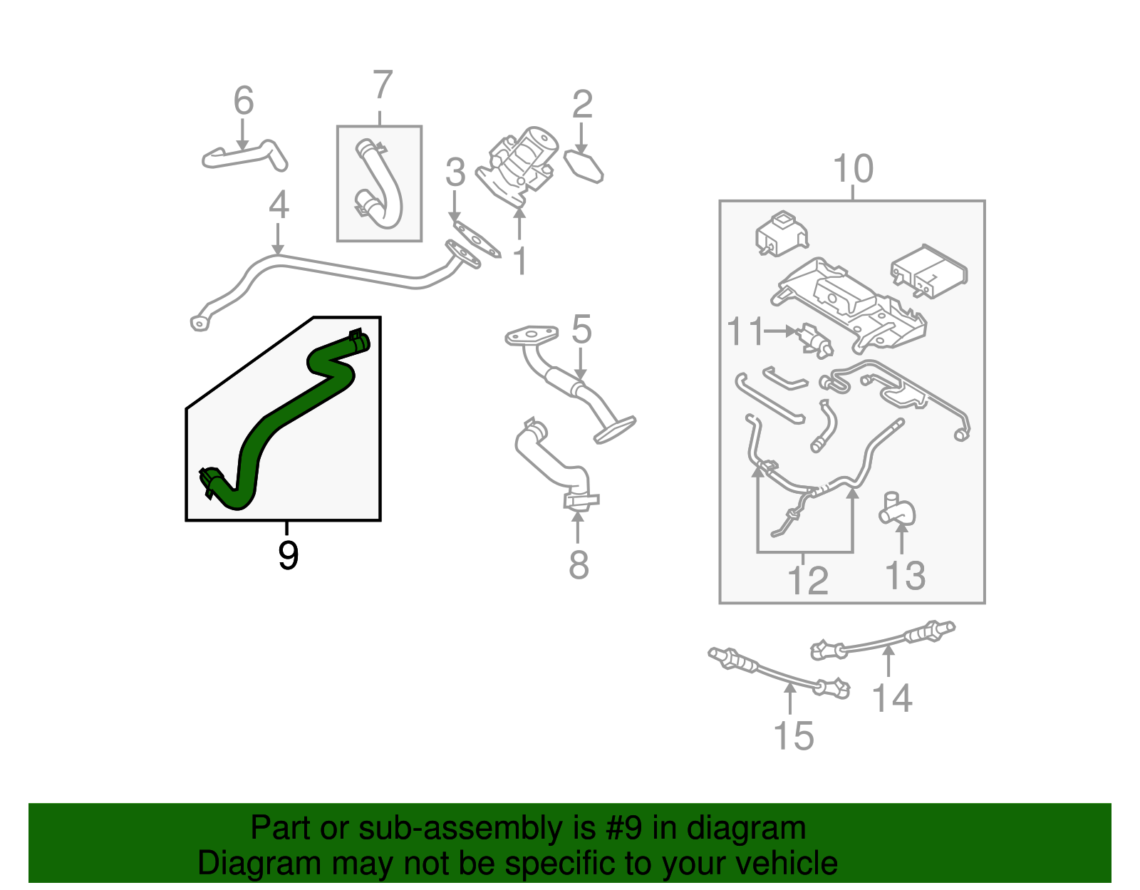 2006-2009 Jaguar Engine Coolant Hose AJ811767 | JaguarParts.com