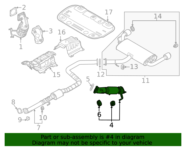 2019-2022 Hyundai Veloster N Front Pipe 28610-K9100 | OEM Parts Online