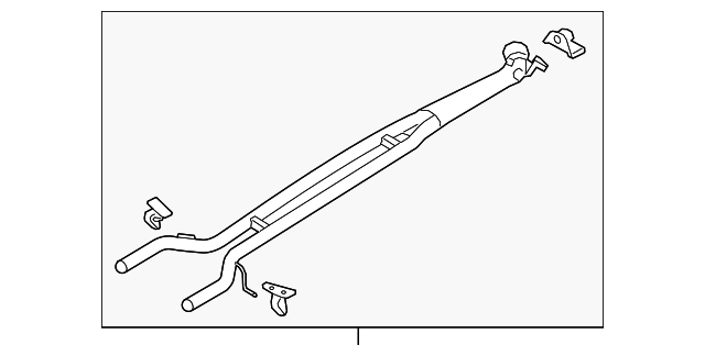2017-2023 Porsche Panamera Muffler & Pipe 971-253-209-CH | OEM Parts Online