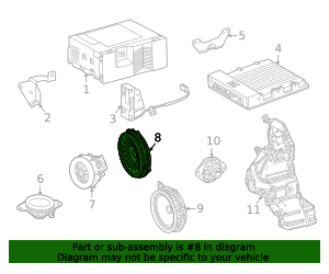 2020-2024 Toyota Front Dr Speaker 86160-0E340 | Toyota Parts Delivered