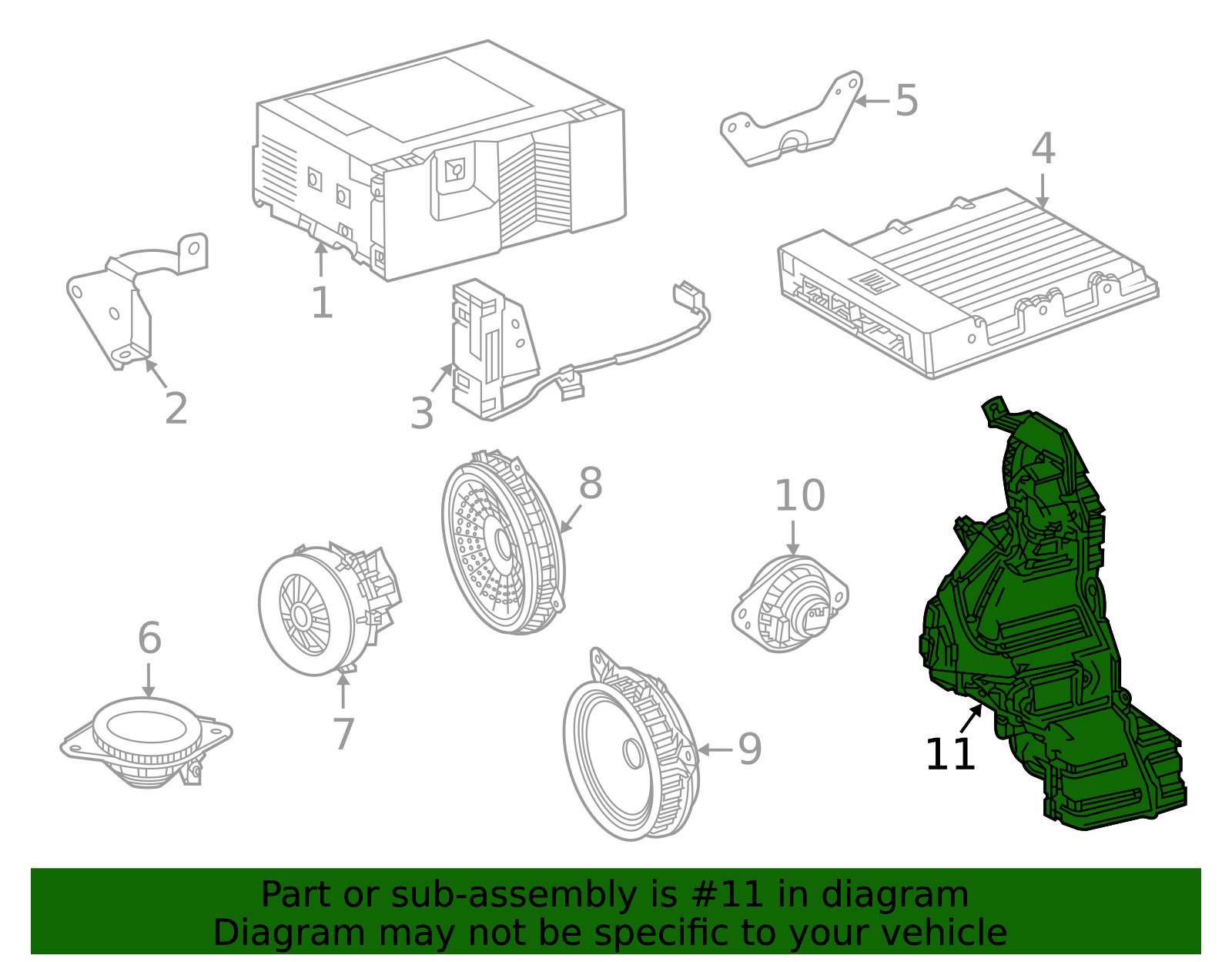 2020-2024 Toyota Highlander Woofer 86150-0E060 | Toyota Parts Center