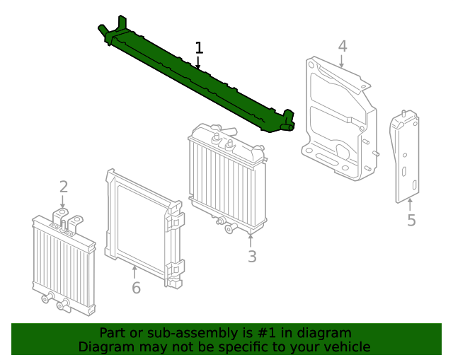 2018-2024 Audi Auxiliary Radiator 8W0-121-002 | Audi USA Parts