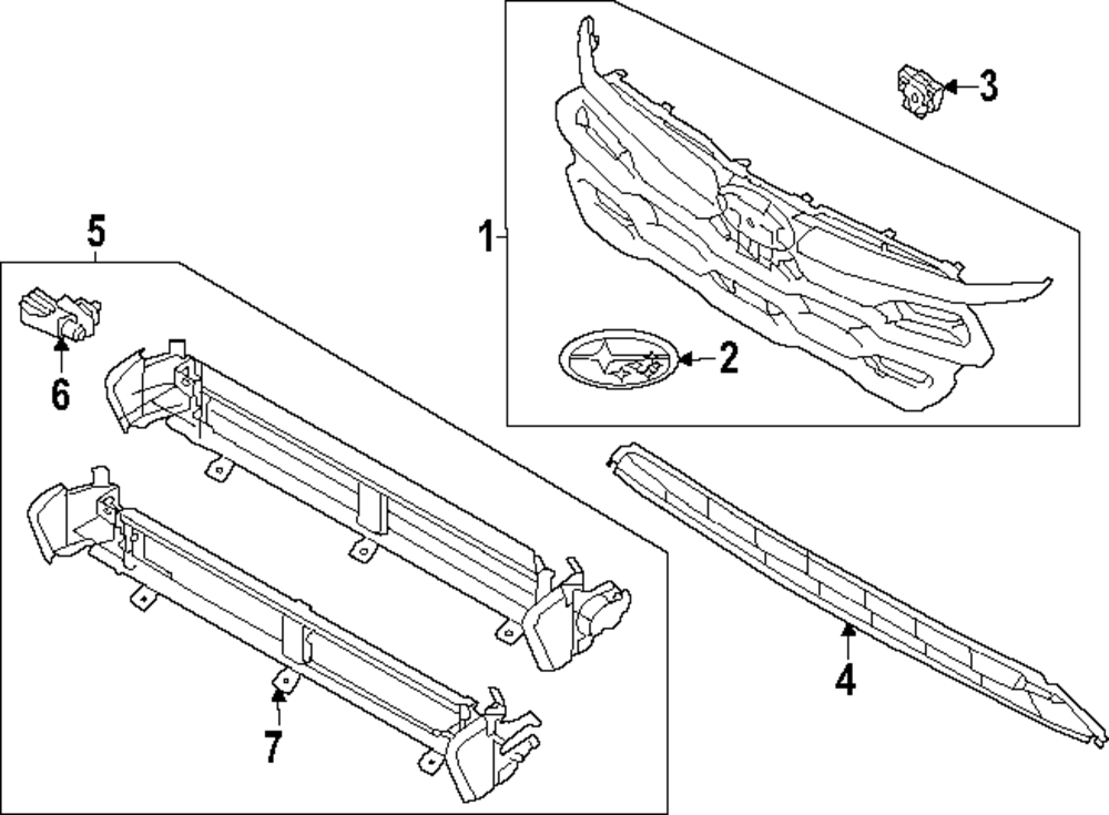 2024 Subaru Crosstrek Lower Grille 57731FN43A | Retail Performance Auto ...