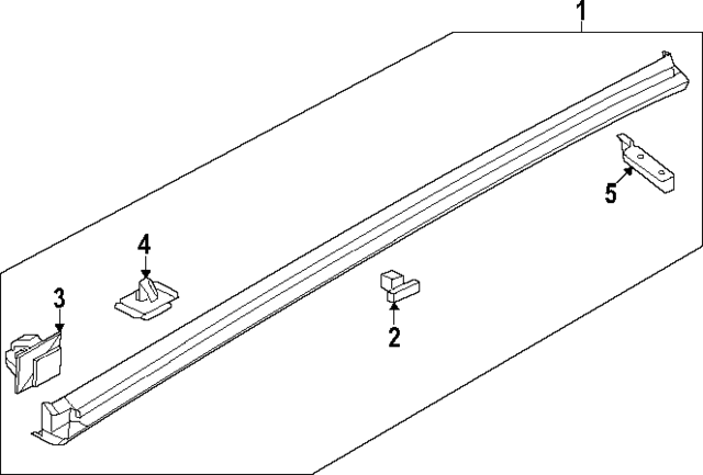 2023-2024 Genesis GV60 Rocker Molding 87751-CU000-EMP | OEM Parts Online