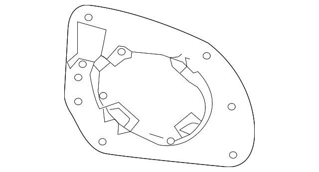 2014 Nissan Versa Note Mirror Glass - Driver's Side (LH) 96366-3AN0B ...