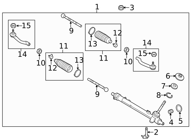 2013-2020 Nissan NV200 Dust Cover Snap Ring 48271-1HK0A | TascaParts.com