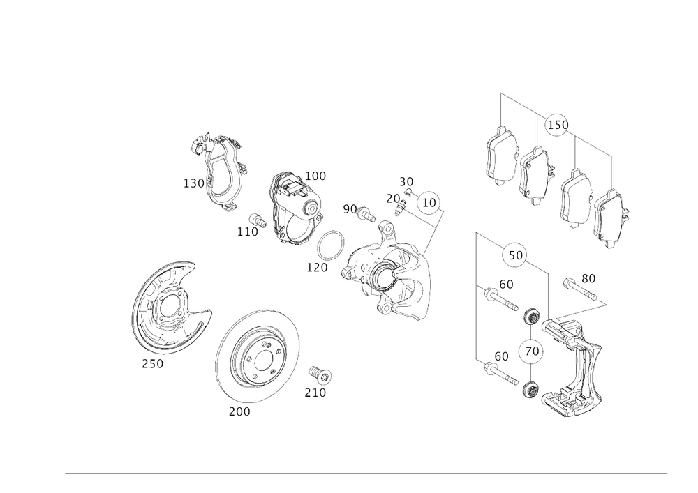 Disk Brake Pad - Starpart 000-420-76-04-90 | Mercedes-Benz Parts