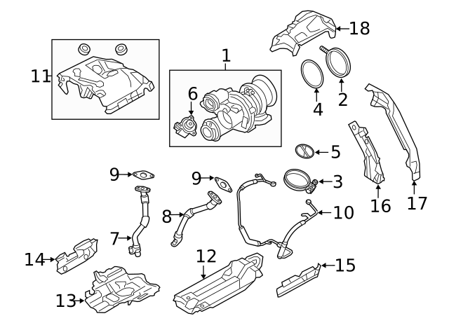 2018-2023 BMW Turbocharger Wastegate 11-65-8-485-182 | AutoNationParts.com