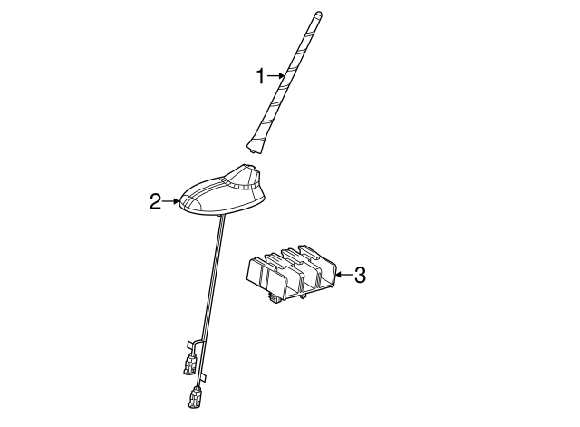 2018-2021 Mopar Antenna Cable 68544625aa | TascaParts.com