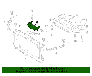 2016-2023 Nissan Maxima Splash Guard 62542-3TA0C | Nissan Parts Plus