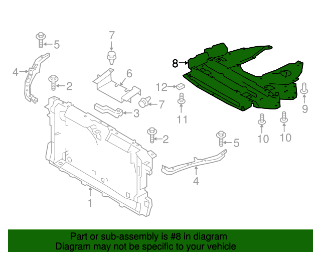 75890-9HS0A - Under Cover 2016-2023 Nissan | Nissan Parts & Accessories ...