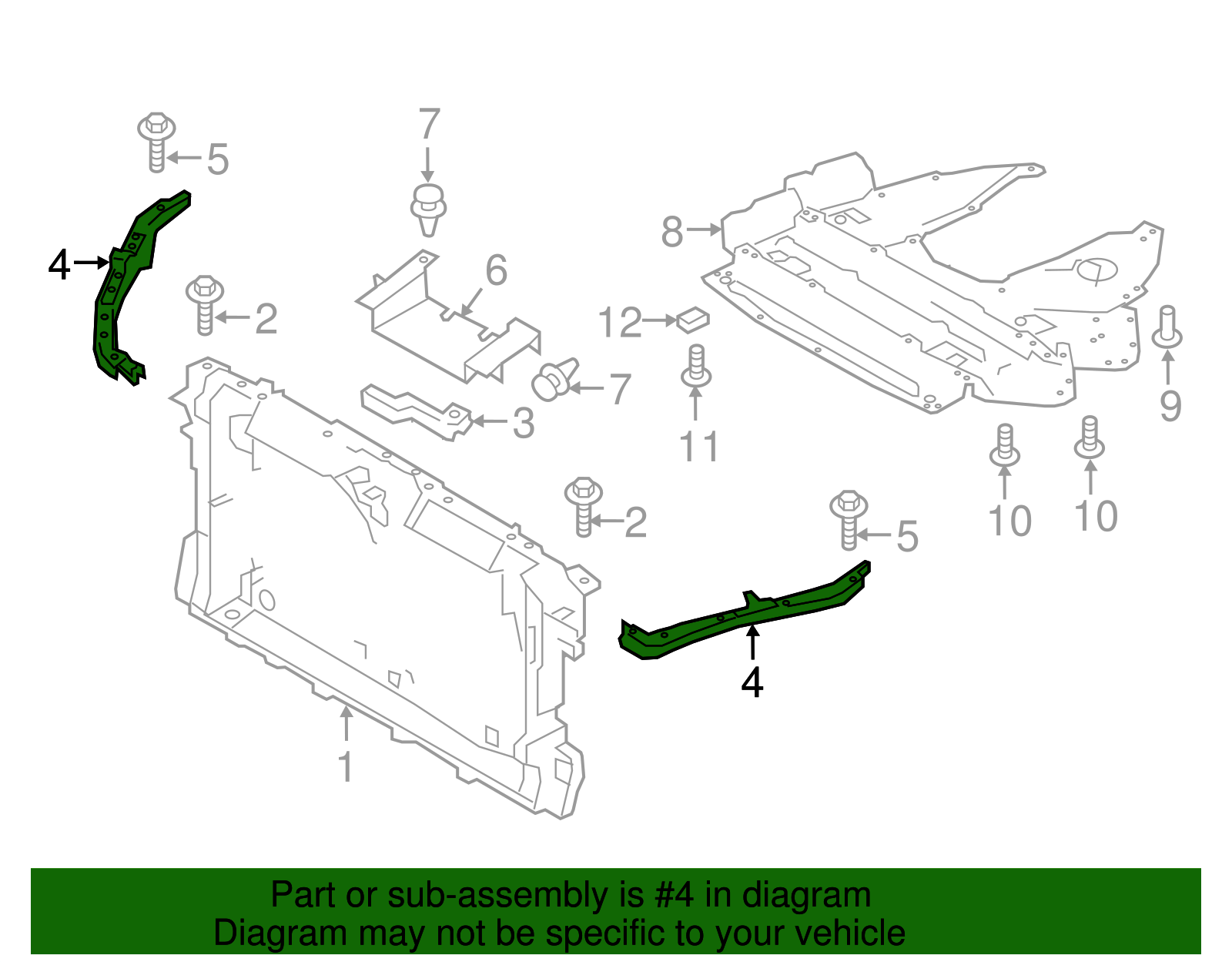 2013-2023 Nissan Side Support F2513-3TAMA | QuirkParts