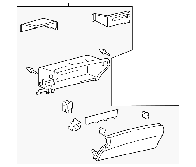 55550-30361-C0 - Glove Box Assembly For 2007-2009 Lexus GS450h | Lexus ...