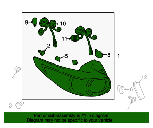 2017-2021 Mazda CX-5 Tail Lamp Assembly KB8A-51-150F | OEM Parts Online