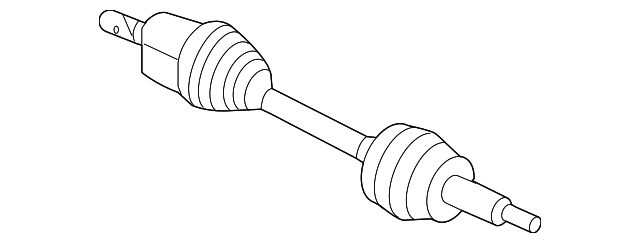 2010-2011 Cadillac SRX Front Passenger Side Half-Shaft Assembly ...